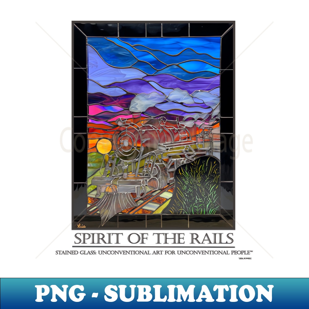 Spirit of the Rails Stained Glass for Light - Aesthetic Subl | Inspire ...
