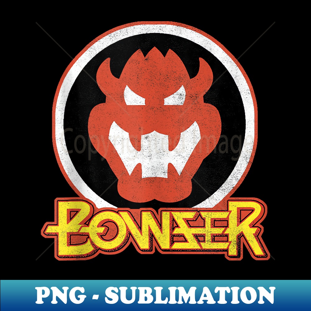 Super Mario Bowser Retro Portrait - Retro PNG Sublimation Di | Inspire ...
