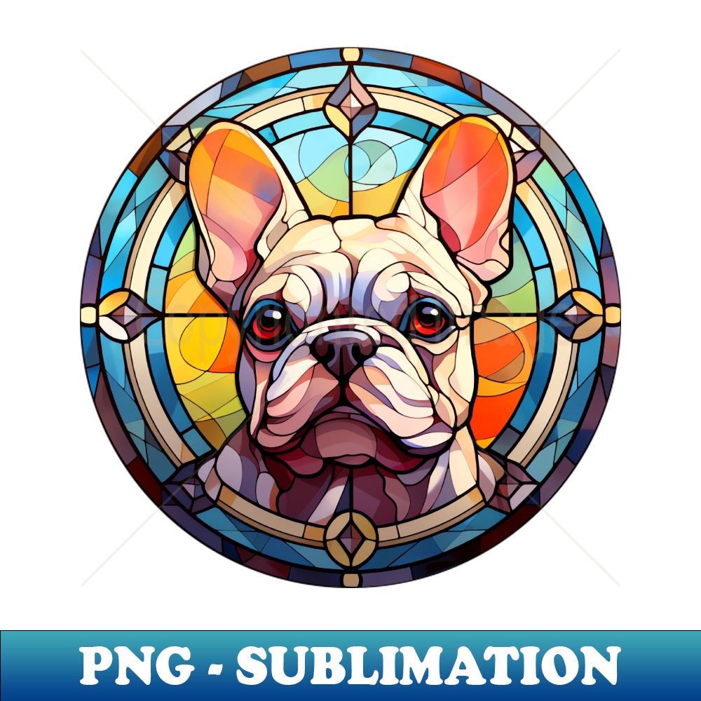 Stained Glass Frenchie French Bulldog - PNG Sublimation Digi | Inspire ...