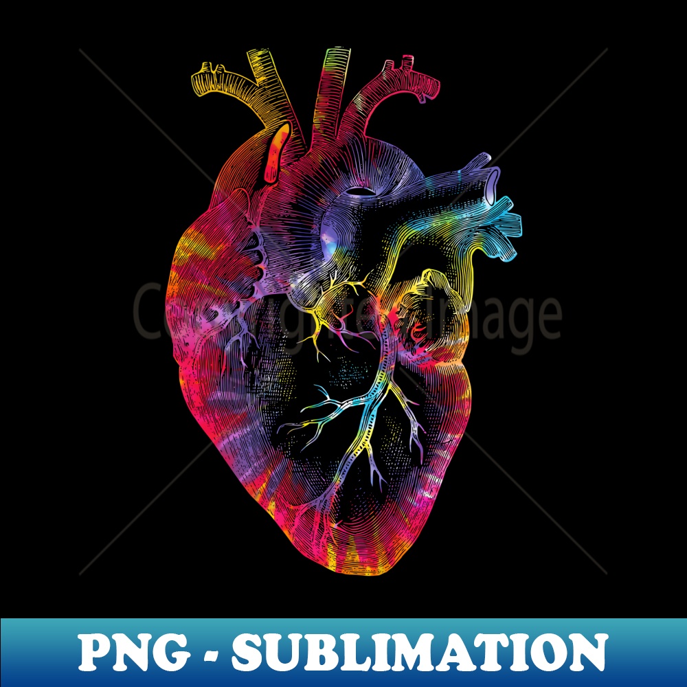 Tie Dye Anatomical Heart Valentines Day Anatomy Love Science | Inspire ...