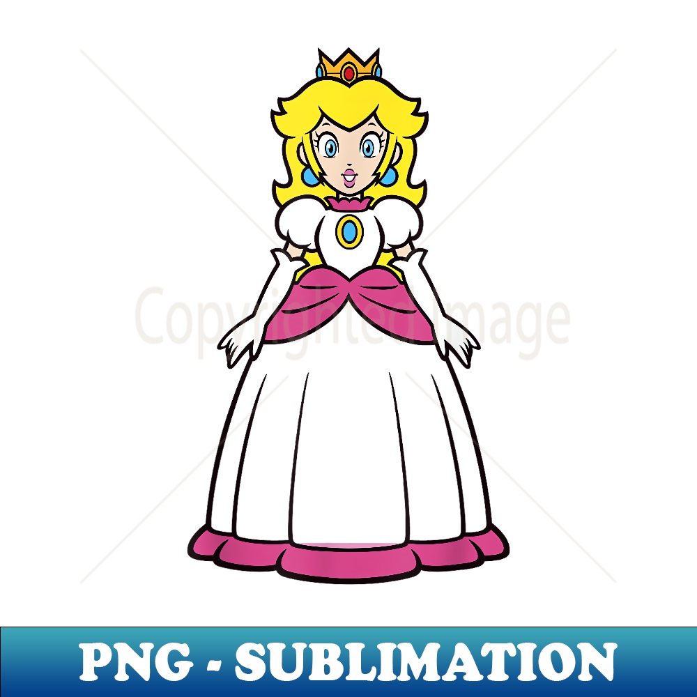 Super Mario Princess Peach Simple Portrait - Artistic Sublim | Inspire ...