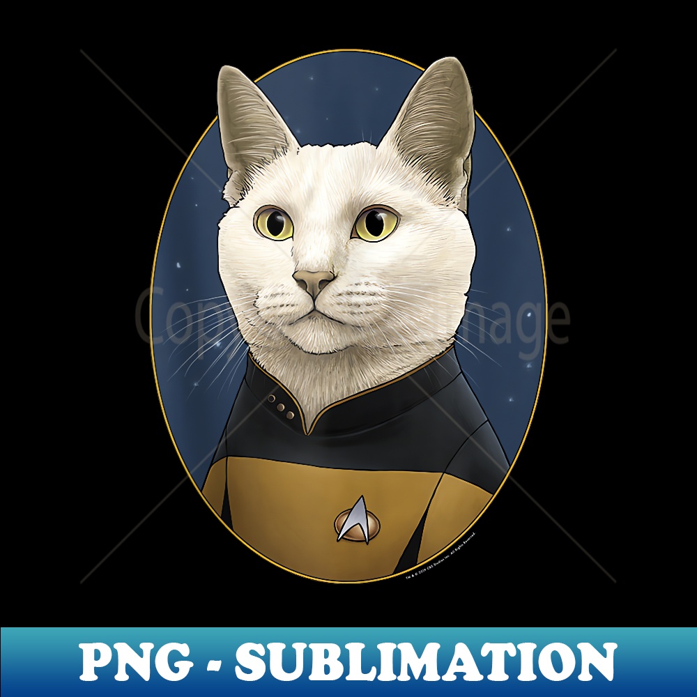 Star Trek The Next Generation Data Cat Portrait - PNG Transp | Inspire ...