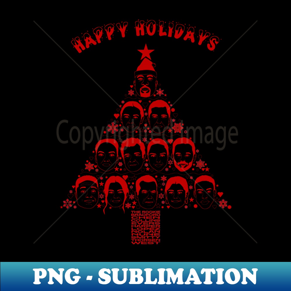 The Rookie Christmas Tree The Rookie - Instant PNG Sublimat | Inspire ...
