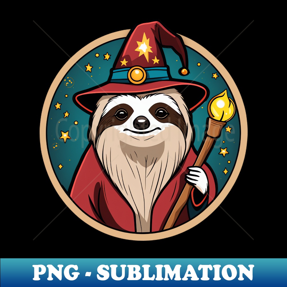 Wizard Sloth Conjuring Enchantments and Spells - Vintage Sub | Inspire ...