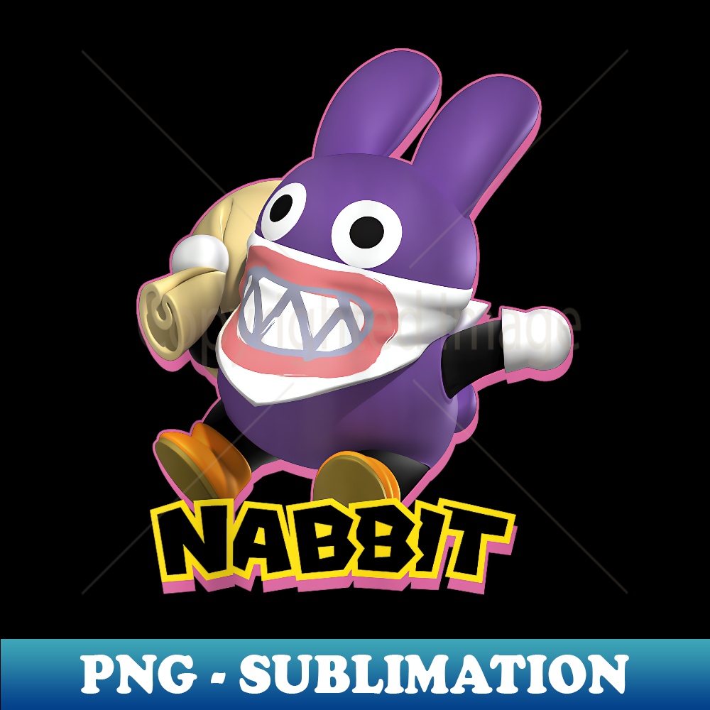 Super Mario Nabbit Action Pose Portrait Logo - PNG Transpare - Inspire ...