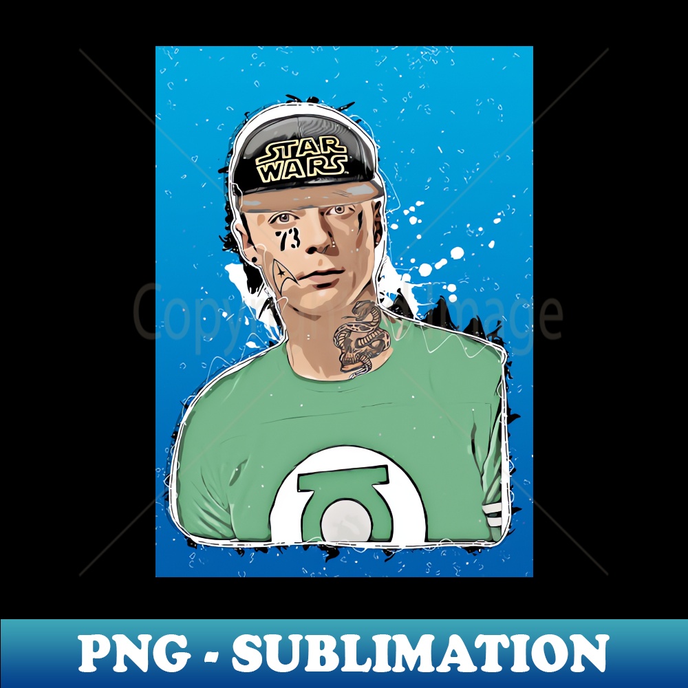 Tattooed Sheldon Cooper - Special Edition Sublimation PNG Fi | Inspire ...