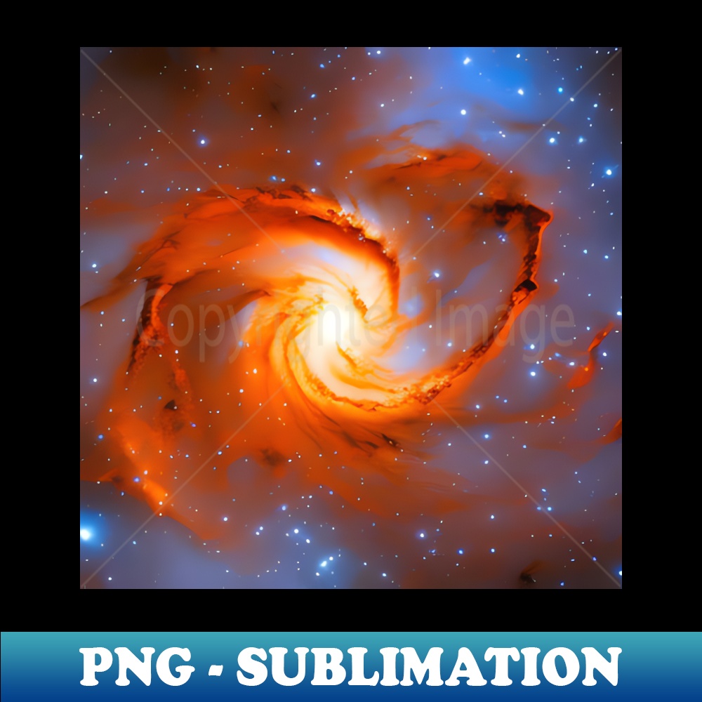 Spiral Nebula - Artistic Sublimation Digital File - Bring Yo - Inspire Uplift