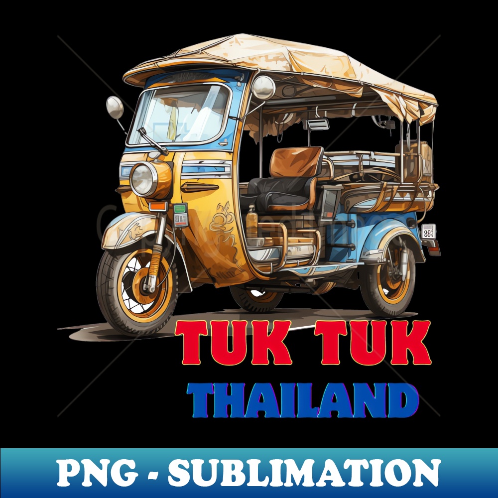 Tuk Tuk Thailand - PNG Transparent Sublimation Design - Brin - Inspire ...