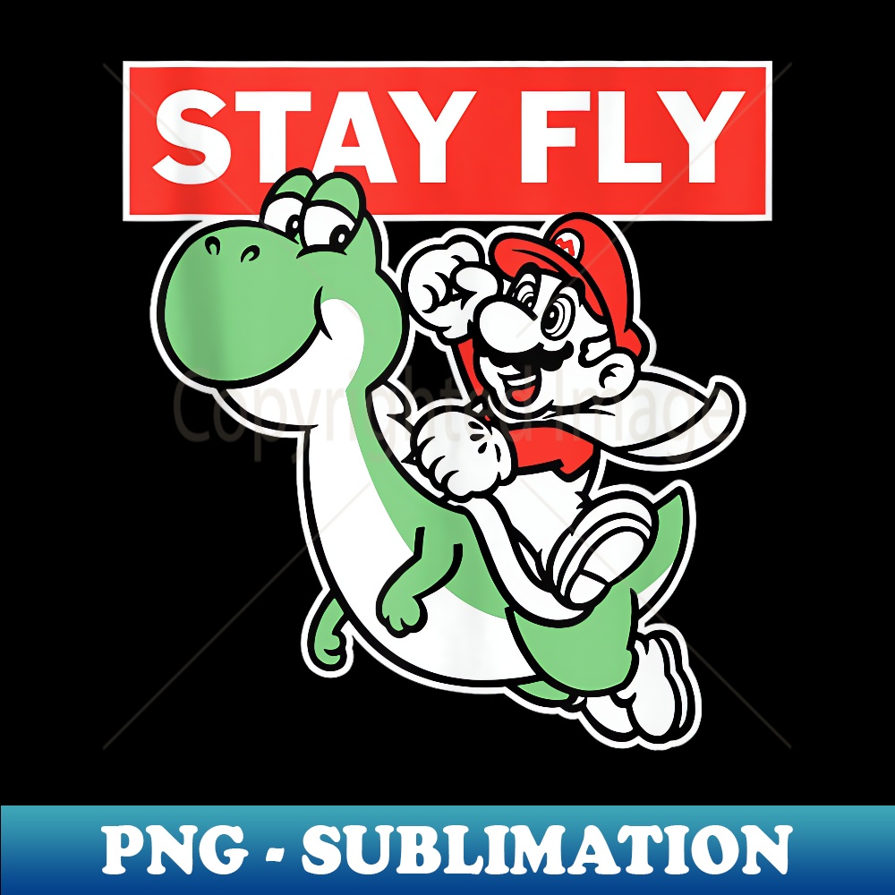 Super Mario Yoshi Ride Bold Stay Fly - Stylish Sublimation D | Inspire ...