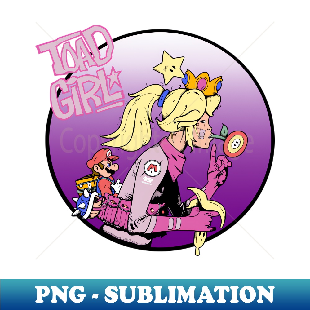 Toad Girl - Instant PNG Sublimation Download - Defying the N - Inspire ...