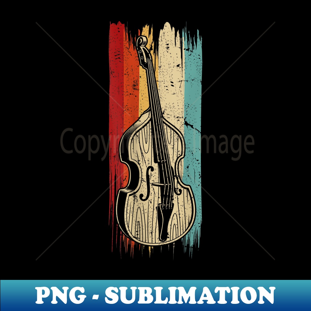 Upright Bass Graphic, Retro Double Bass Fiddle - High-Resolu | Inspire ...