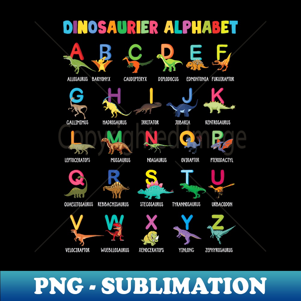 Types Of Dinosaurs Alphabet A-Z ABC Dino Identification Fun - Inspire ...