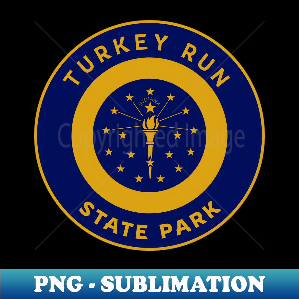 Turkey Run State Park Indiana Flag Bullseye - Signature Subl - Inspire ...