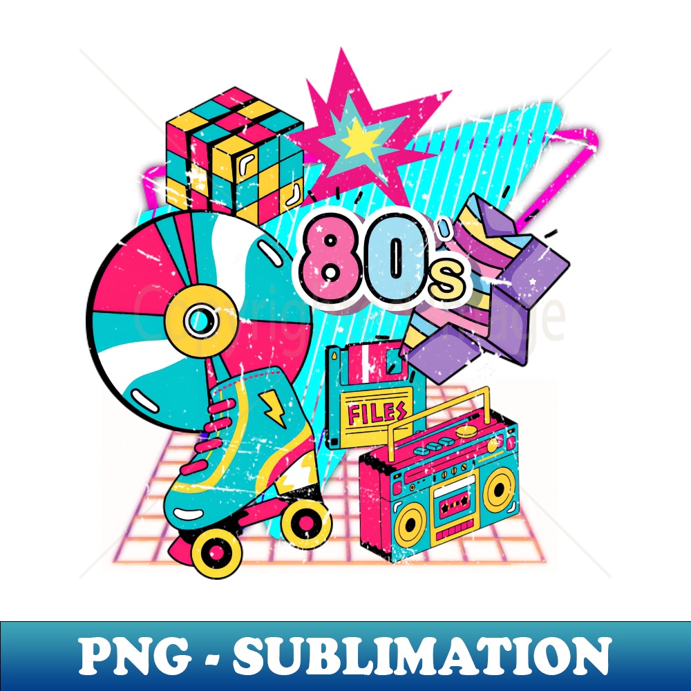 The 80s - Sublimation-Ready PNG File - Create with Confidenc - Inspire ...