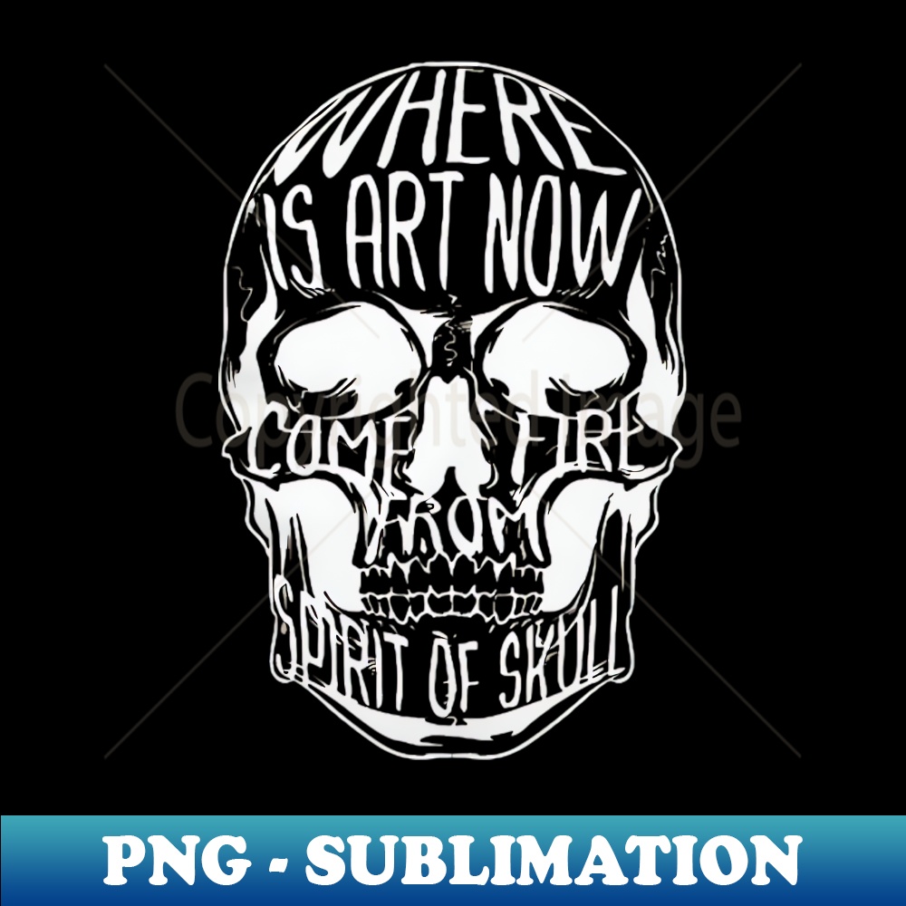 Spirit of Skull Horror Tragedy - Premium Sublimation Digital - Inspire ...