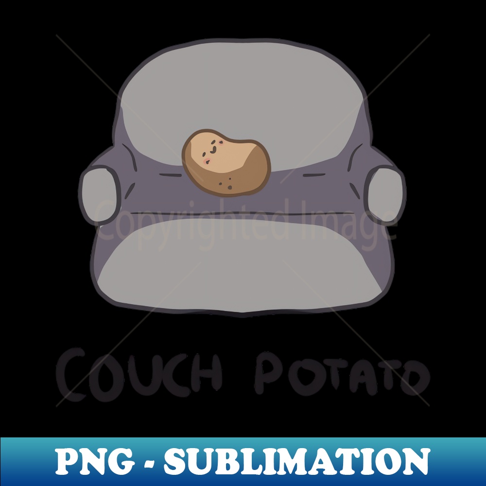 Cute Couch Potato Enjoys Binge Watching Time - Exclusive PNG | Inspire ...