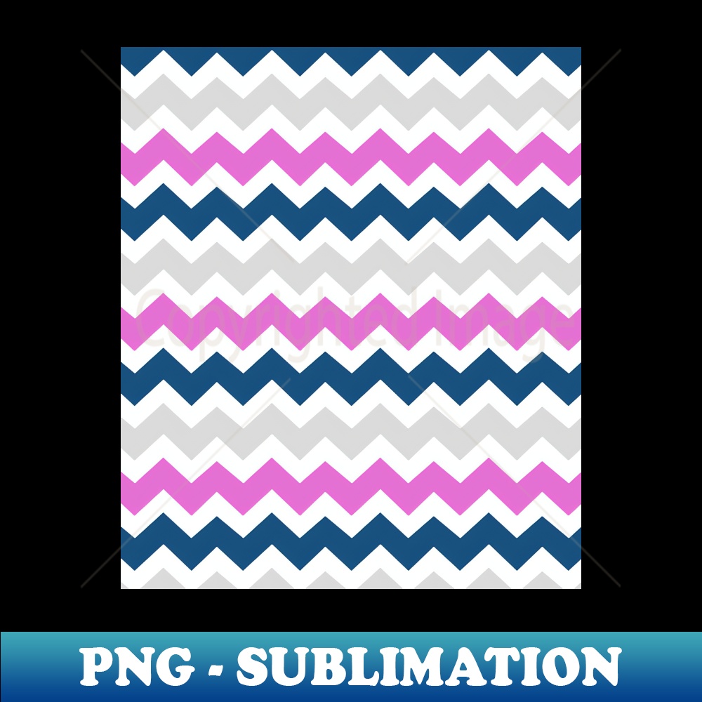 Pink Navy Blue Grey Chevron Pattern - Instant PNG Sublimatio | Inspire ...