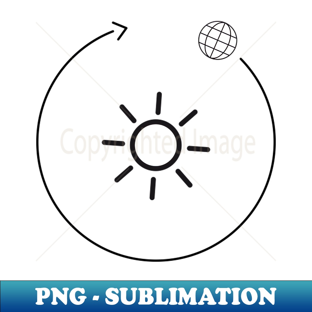 Earth Sun solar system year icon - PNG Transparent Digital D | Inspire ...