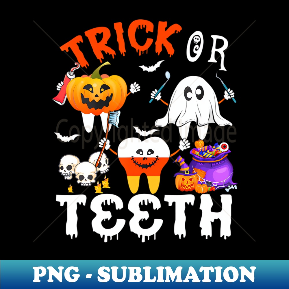 Trick Or th Treating Candy Pumpkin Boo Tooth Dental Squad - | Inspire ...
