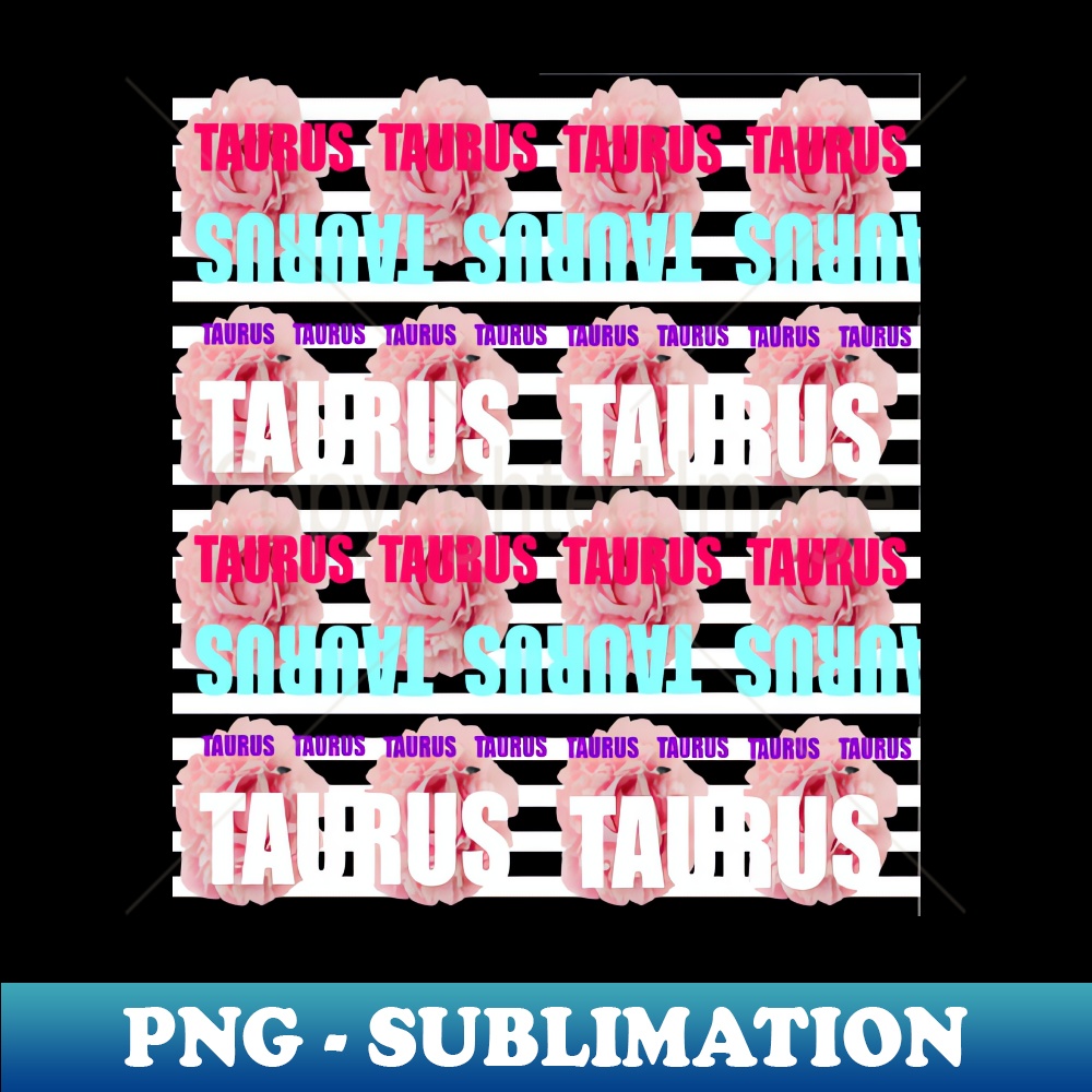 Colorful Monogram Taurus Zodiac Sign Pink Peony Flowers - Un | Inspire ...