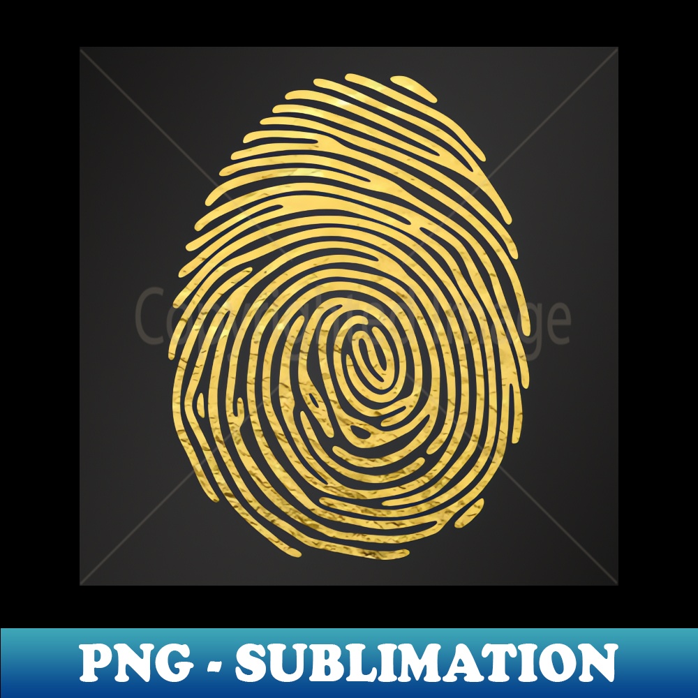 GOLDEN FINGER PRINT - Unique Sublimation PNG Download - Perf | Inspire ...