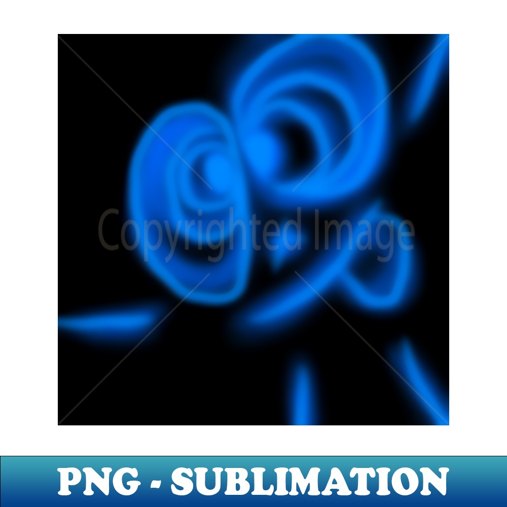 Dark blue neon monster - Premium Sublimation Digital Downloa | Inspire ...