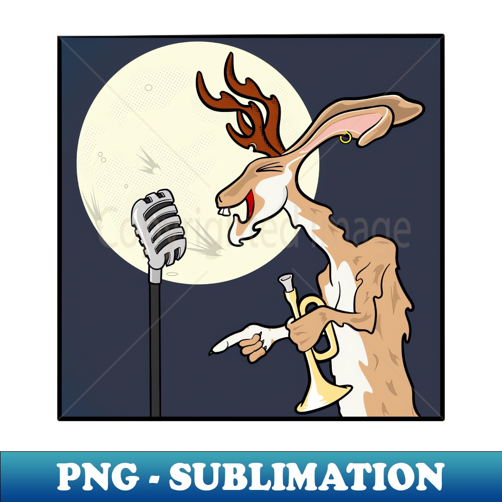 Jackalope Singer - PNG Transparent Sublimation File - Defyin | Inspire ...