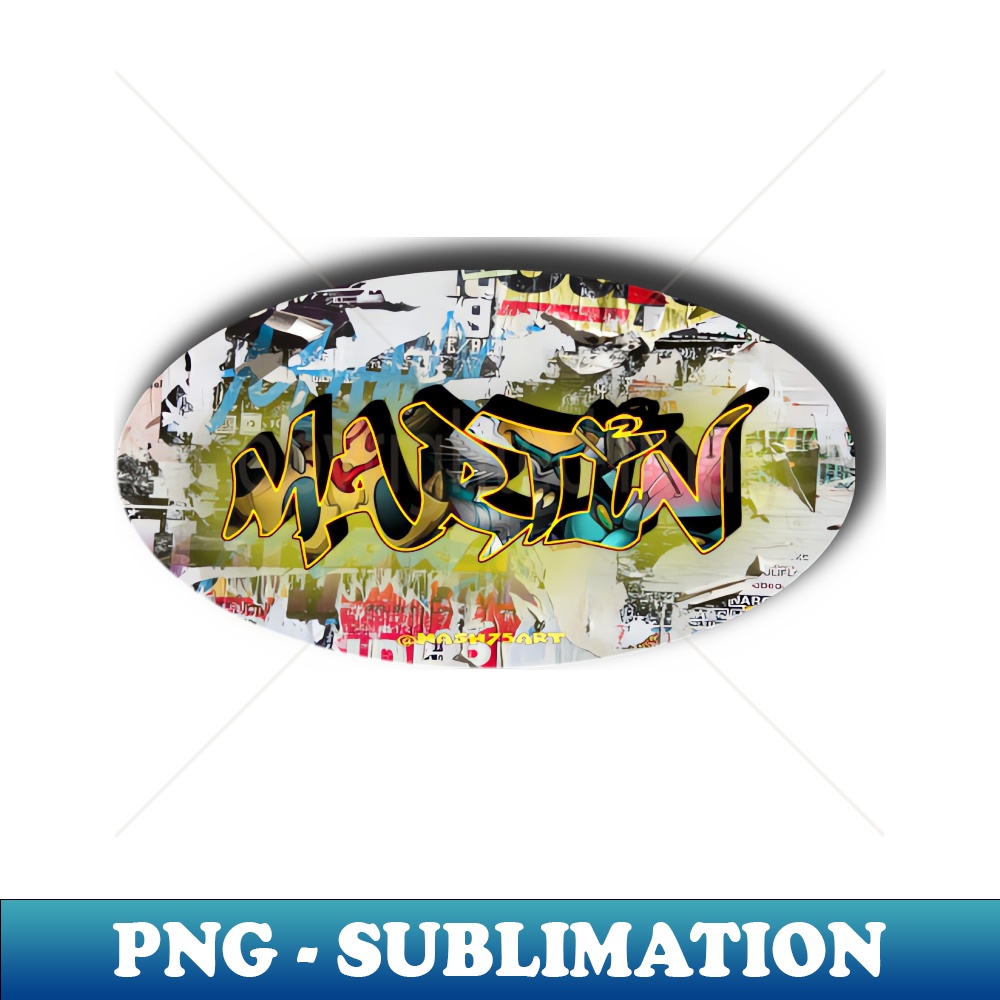 MARTIN Graffiti Style Name Tag - PNG Sublimation Digital Dow | Inspire ...