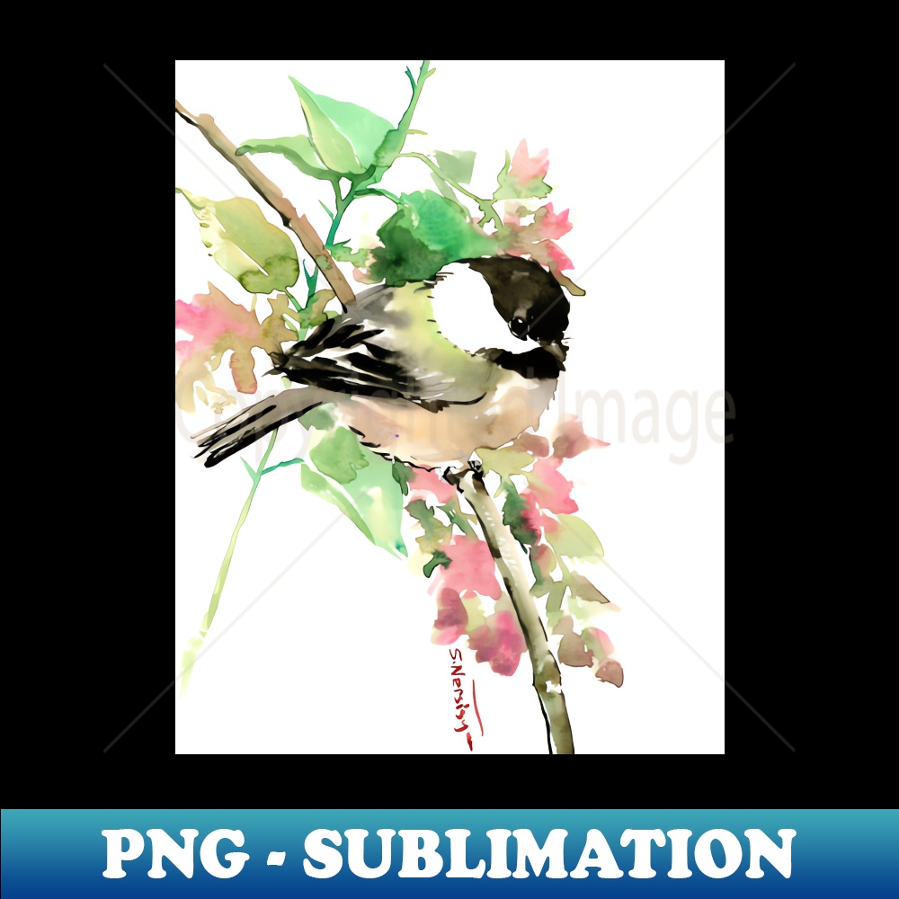 Chickadee Bird - PNG Transparent Sublimation Design - Perfec | Inspire ...