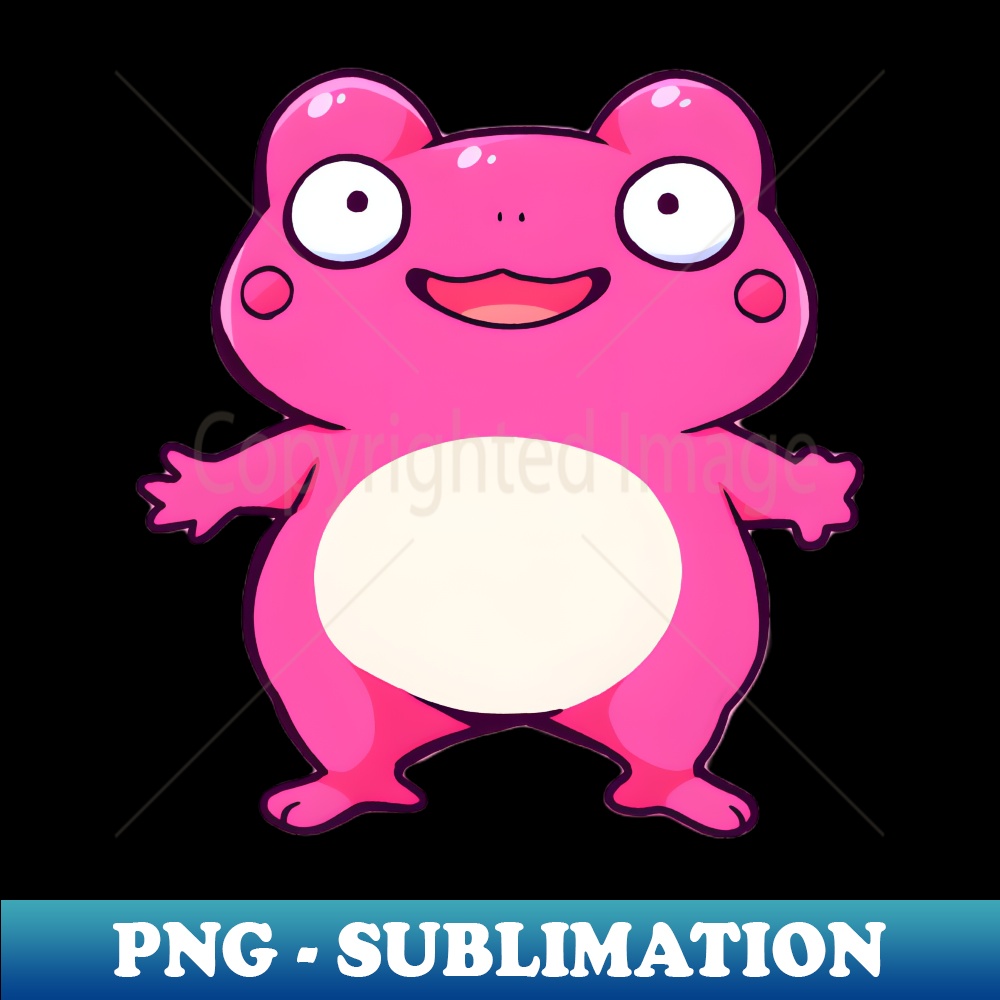 Baby Pink Anime Frog In Kawaii Aesthetic - Vintage Sublimati | Inspire ...