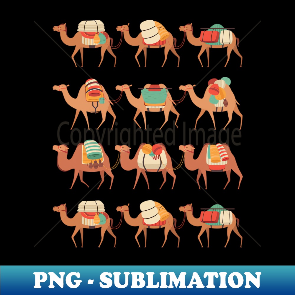 Cute Camels Desert Animals - Stylish Sublimation Digital Dow | Inspire ...