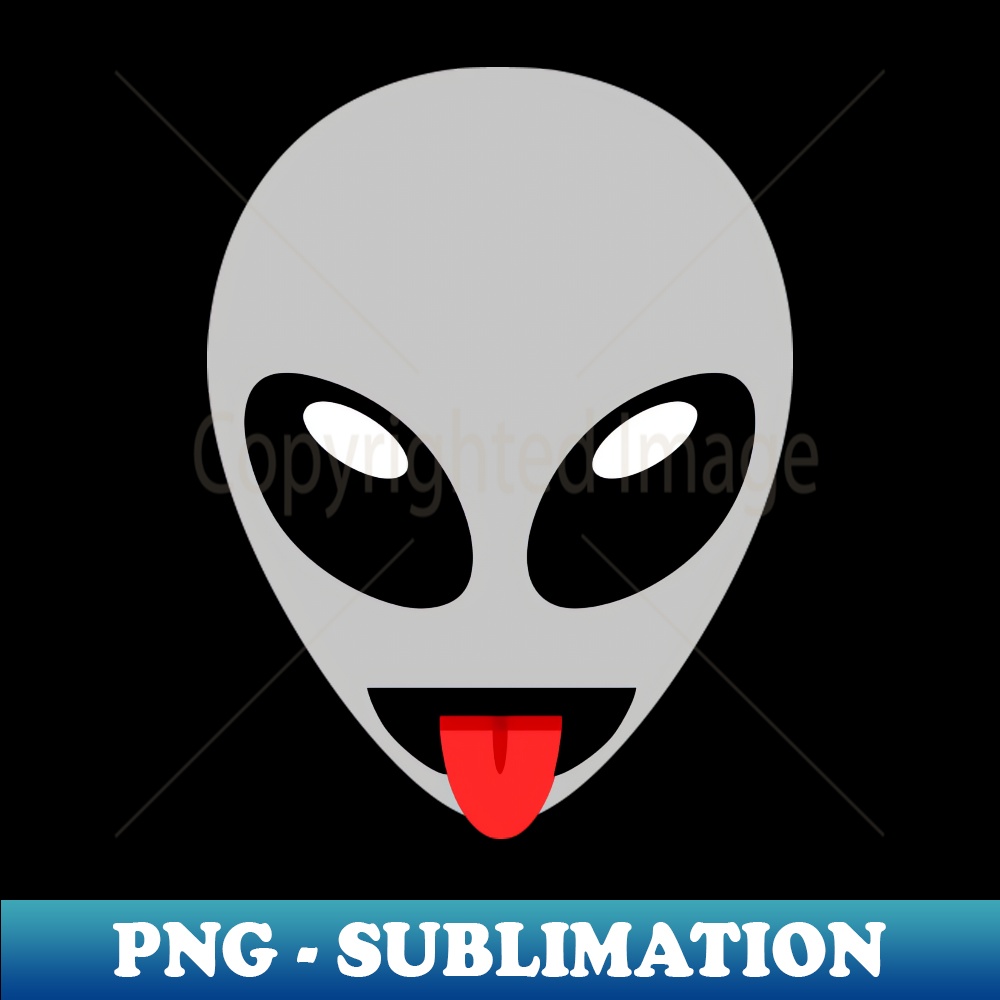 Alien Emoji With Tongue Sticking Out - PNG Transparent Subli | Inspire ...