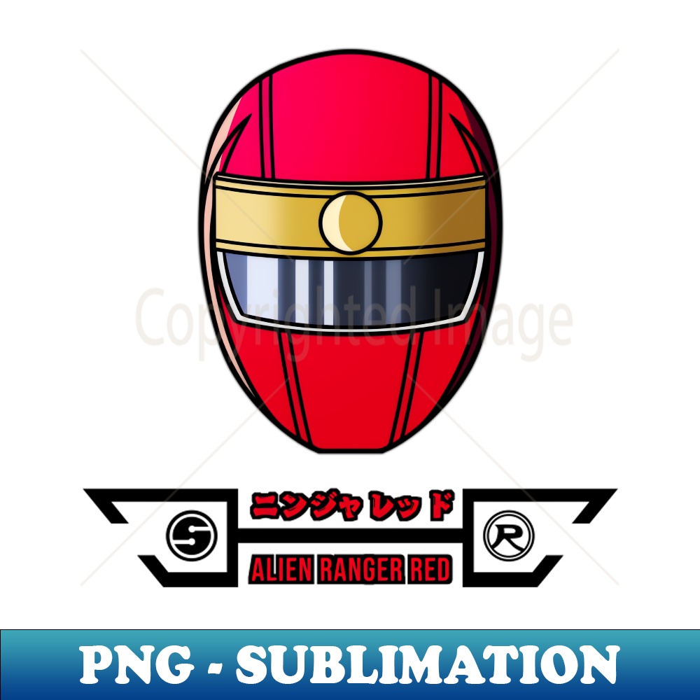 SENTAI HERO NINJA ALIEN RED BLACK - PNG Sublimation Digital | Inspire ...