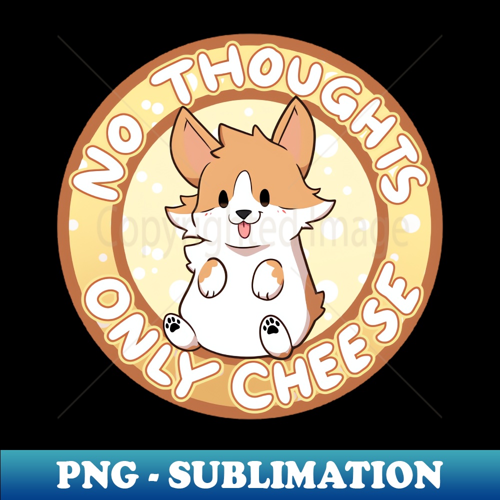 No Thoughts Only Cheese - Exclusive Sublimation Digital File | Inspire ...