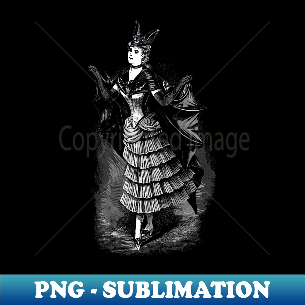 Victorian Girl in Bat Costume - Exclusive Sublimation Digita | Inspire ...