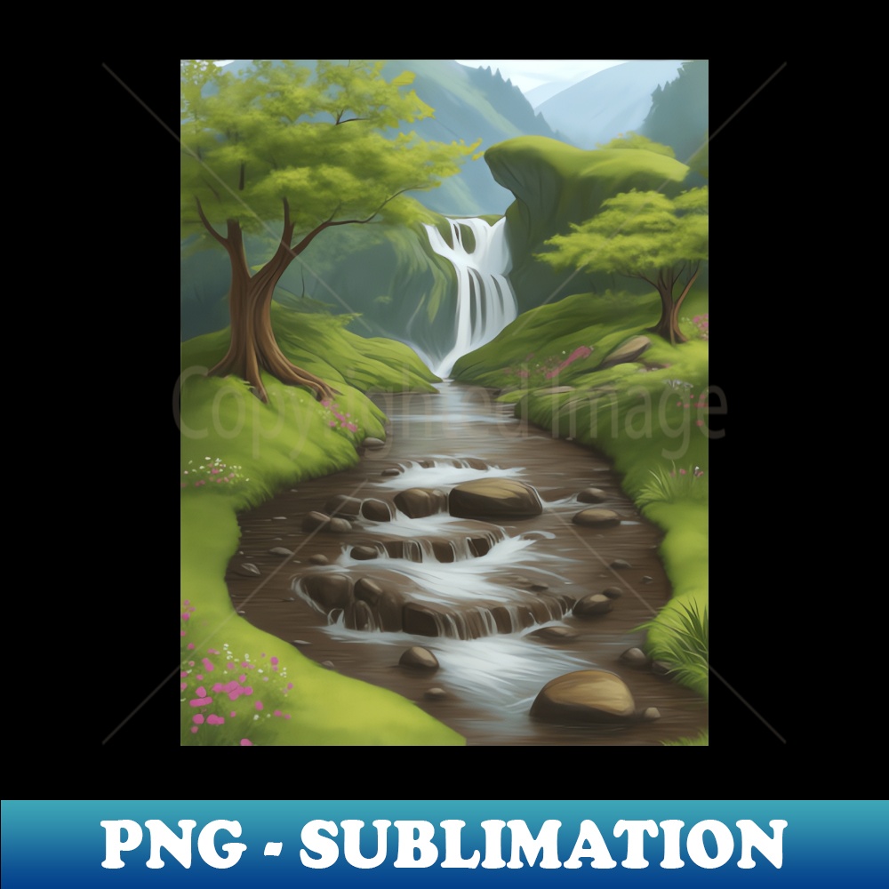 Natural Views of Waterfalls and Streams in The Forest - Digi | Inspire ...