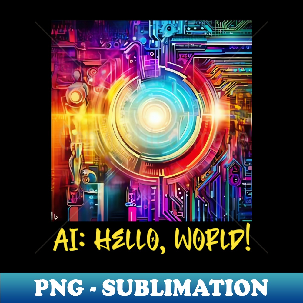 AI Hello World - Elegant Sublimation PNG Download - Defying - Inspire ...
