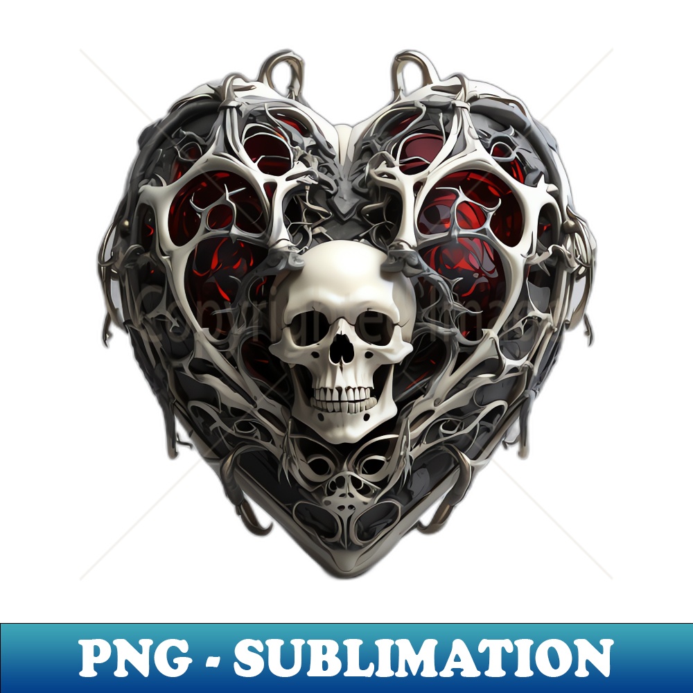 Gothic Surrealism Unveiled Lovecraftian Heart with Skeleton | Inspire ...