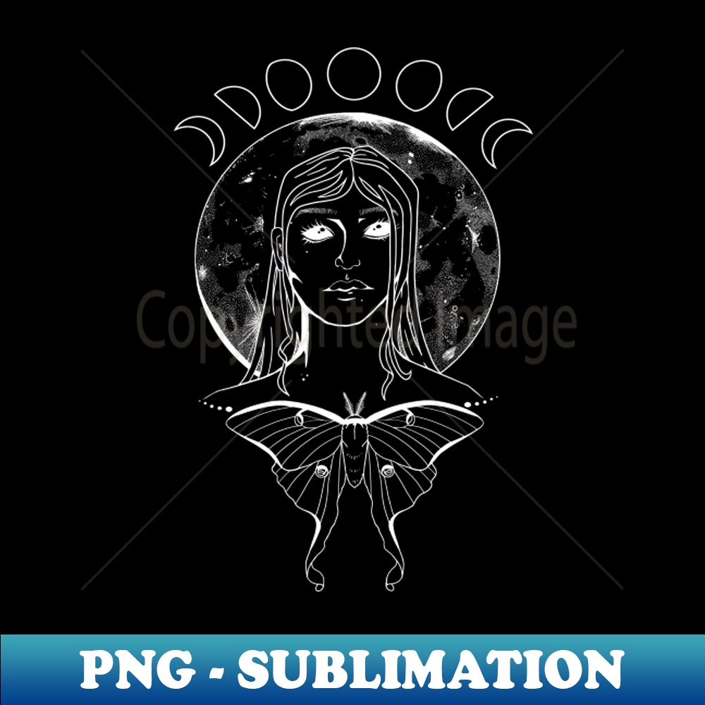Luna - PNG Transparent Digital Download File for Sublimation | Inspire ...