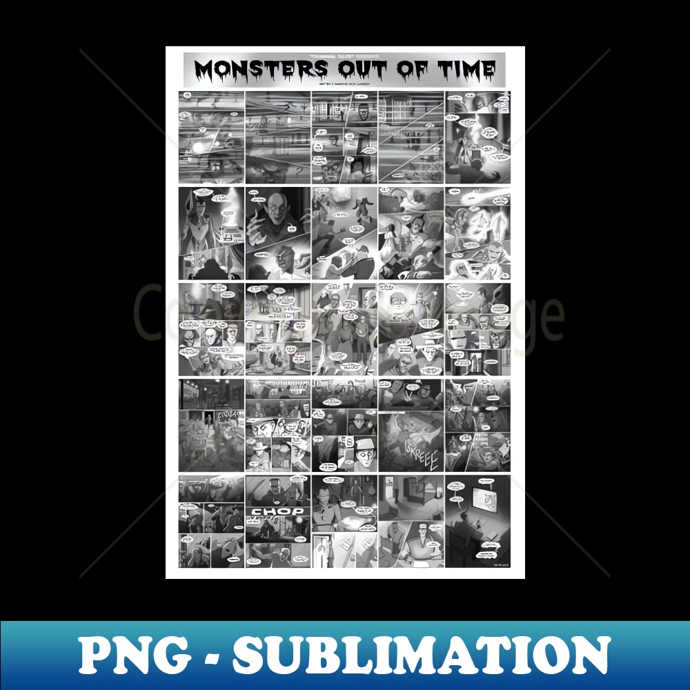 Monsters Out of Time - PNG Transparent Digital Download File | Inspire ...