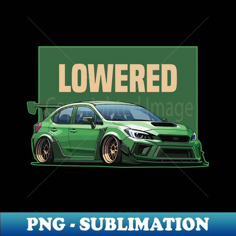 JDM Car Art - Widebody Lowered Modified Subie Drift Car - Cr - Inspire ...