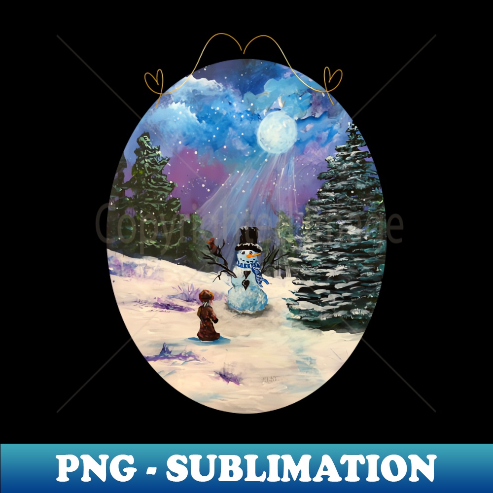 Good Night Mr Snowman - Elegant Sublimation PNG Download - F | Inspire ...