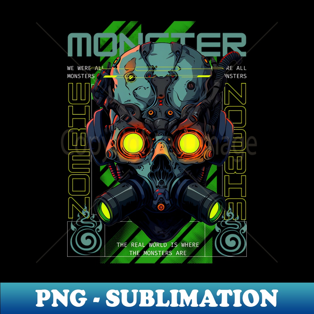 Mecha Monster Mecha Zombie - Instant Sublimation Digital Dow | Inspire ...