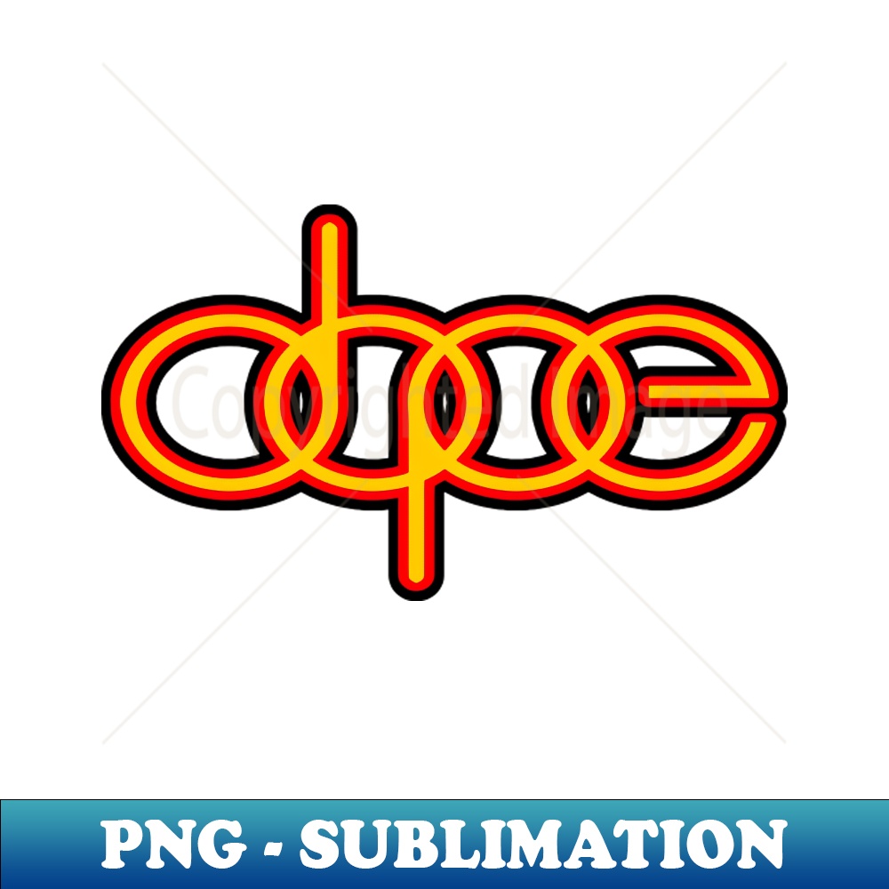 DOPE-BLACK RED and YELLOW - Elegant Sublimation PNG Download | Inspire ...