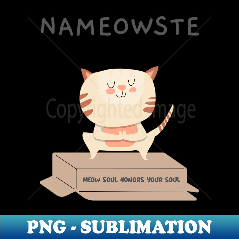 Nameowste Meow Soul Honors Your Soul - Namaste Cat Yoga - PN | Inspire ...
