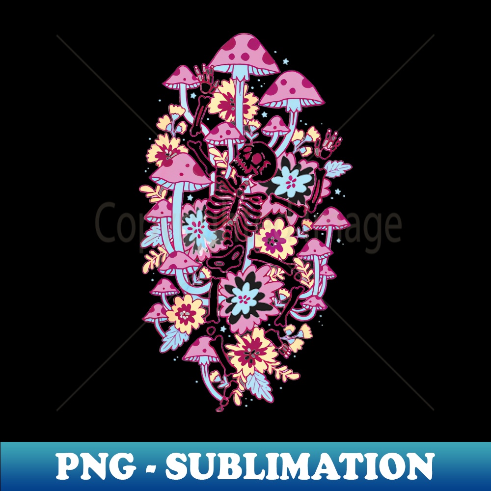 Skele-Shrooms - PNG Transparent Sublimation File - Create wi | Inspire ...