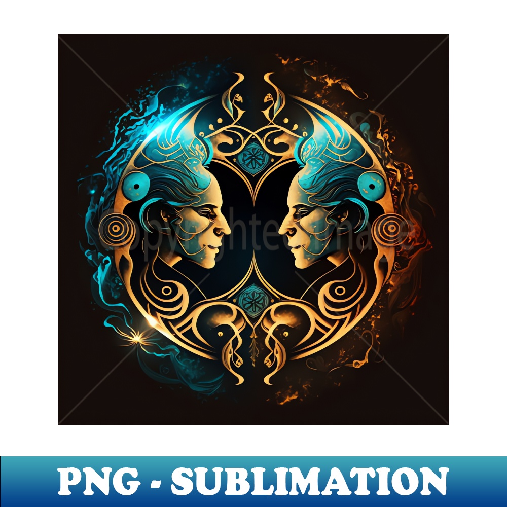Astrology sign Gemini - Exclusive PNG Sublimation Download - | Inspire ...