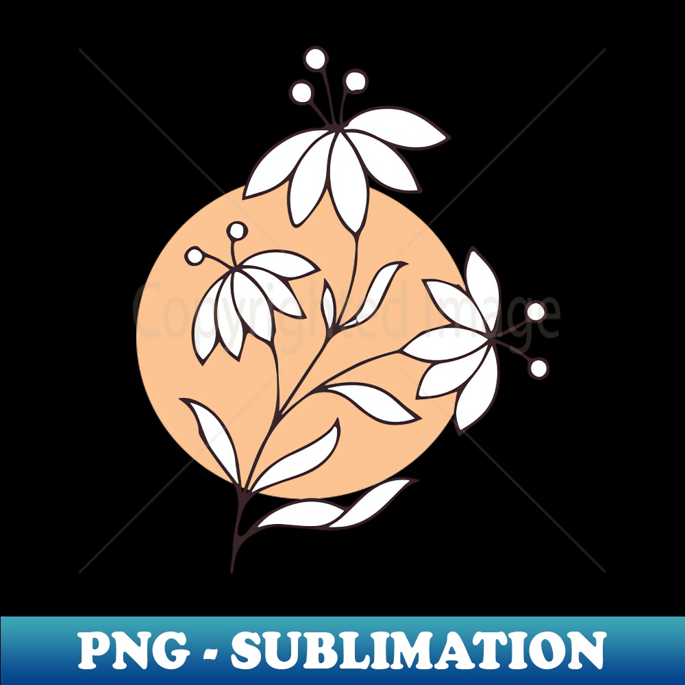 Minimal Lily Flower Line art - High-Resolution PNG Sublimati | Inspire ...