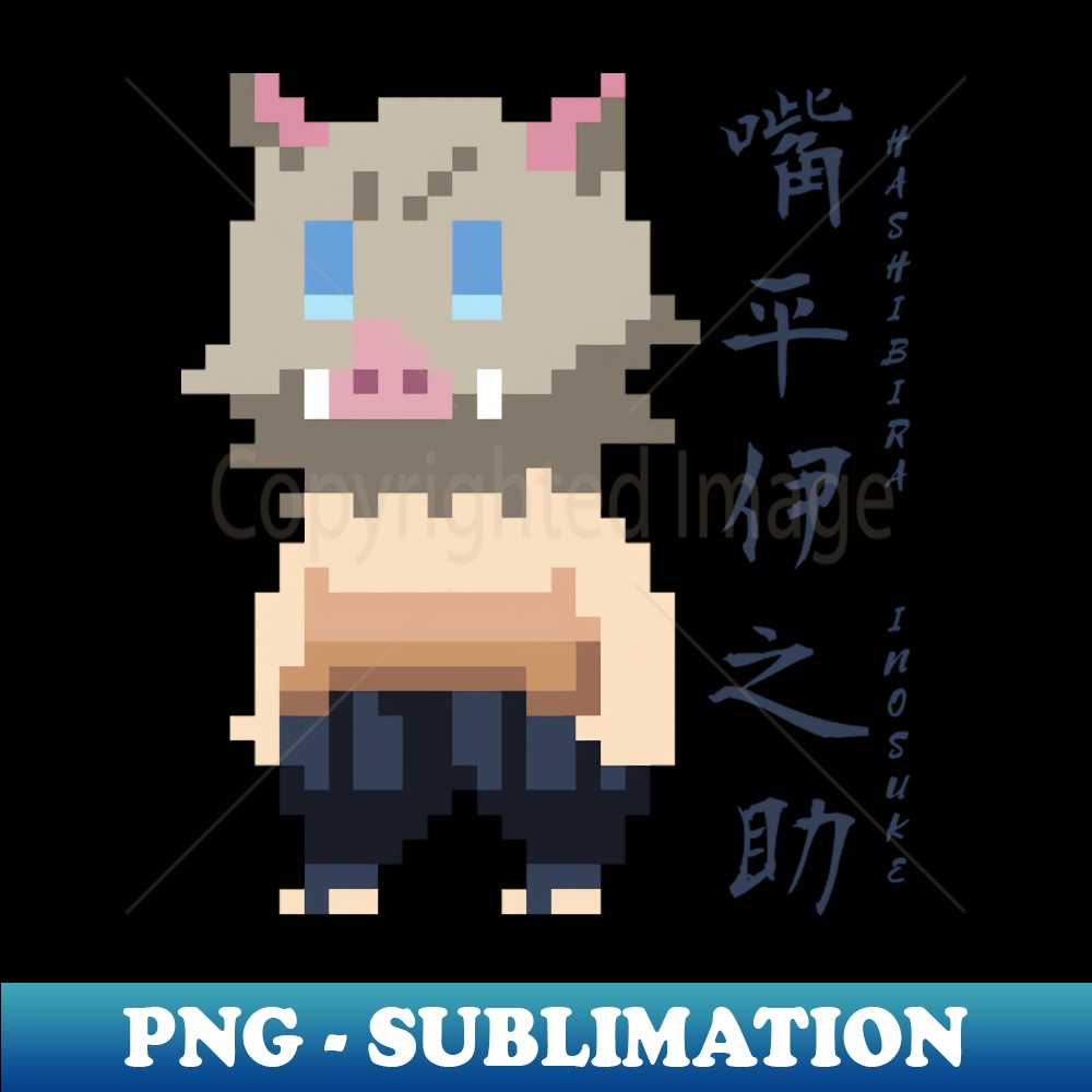 Hashibira Inosuke Pixel Art - PNG Transparent Digital Downlo | Inspire ...