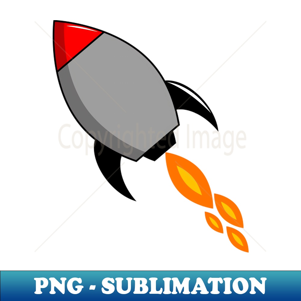 Exciting and Fun Fire Blazing Rocket Cartoon - PNG Sublimati | Inspire ...